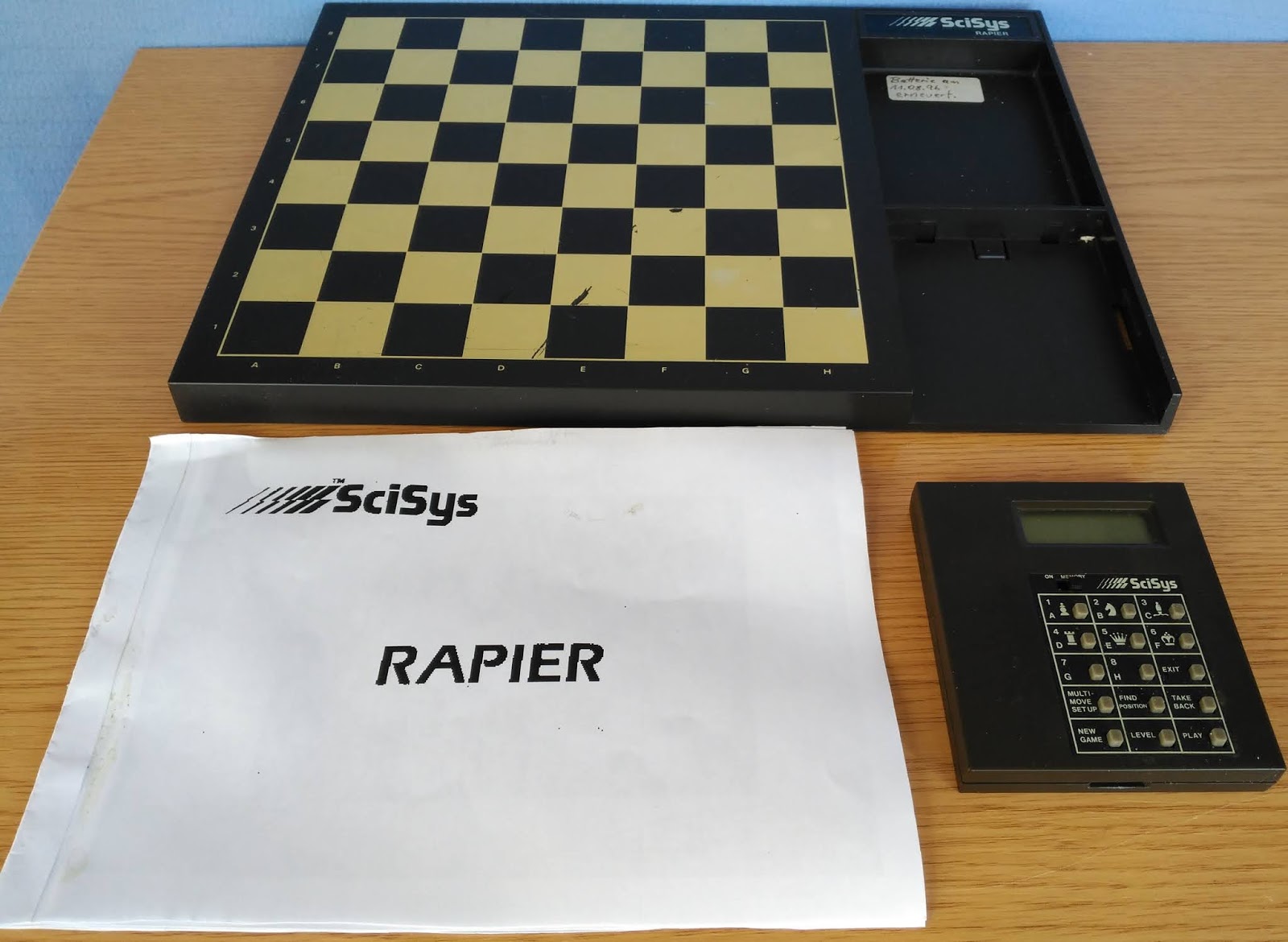 Retro Ordenadores Orty: Scisys Rapier Chess Computer (1984)