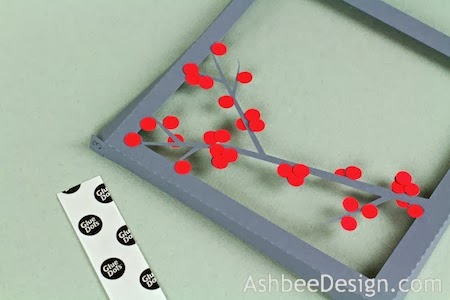 Ashbee Design Silhouette Projects: 3D Winterberry Shadow Box
