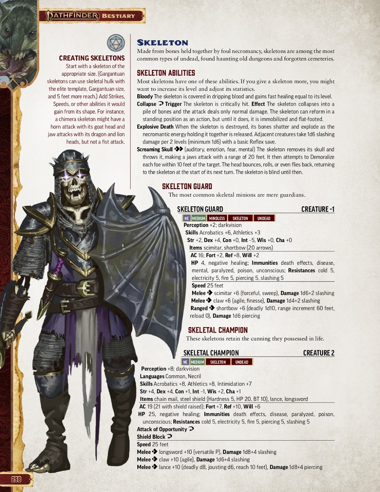 Confraria dos RPGs: Criaturas para Pathfinder Segunda Edição - Esqueletos