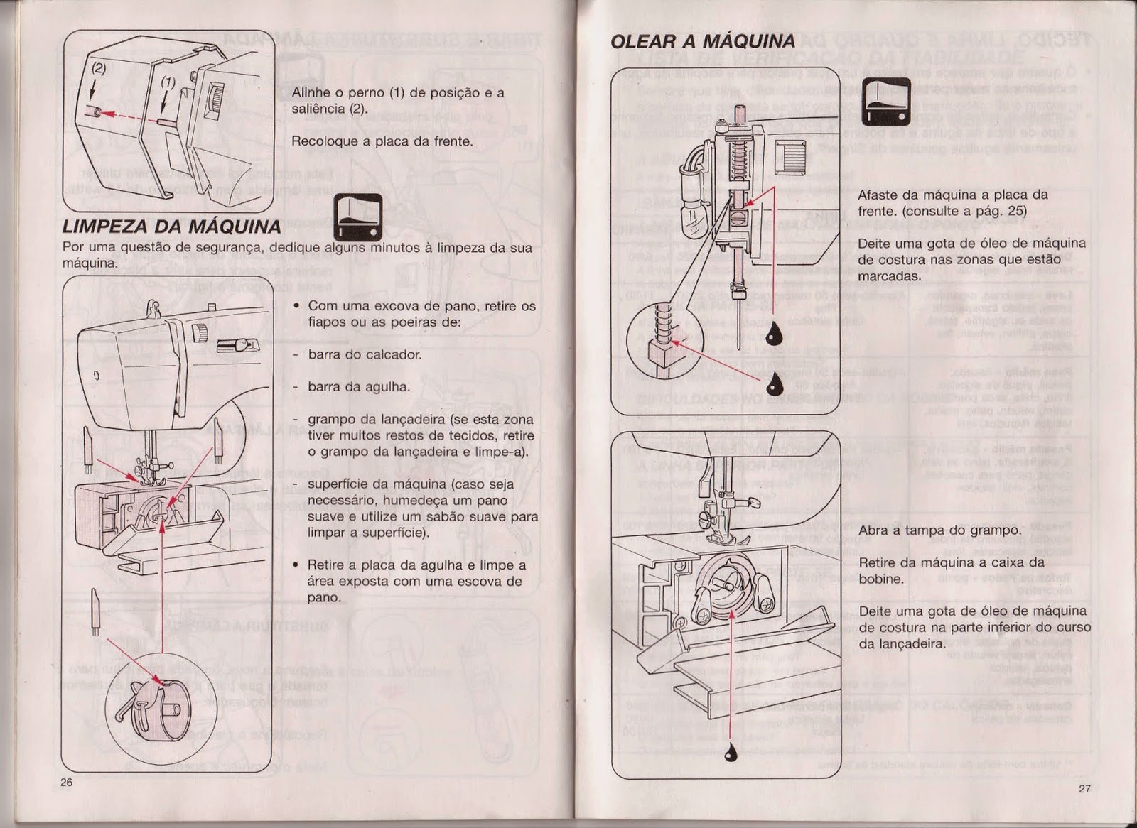 Lãs com Tons: Manual de Instruções da Singer mod. 345