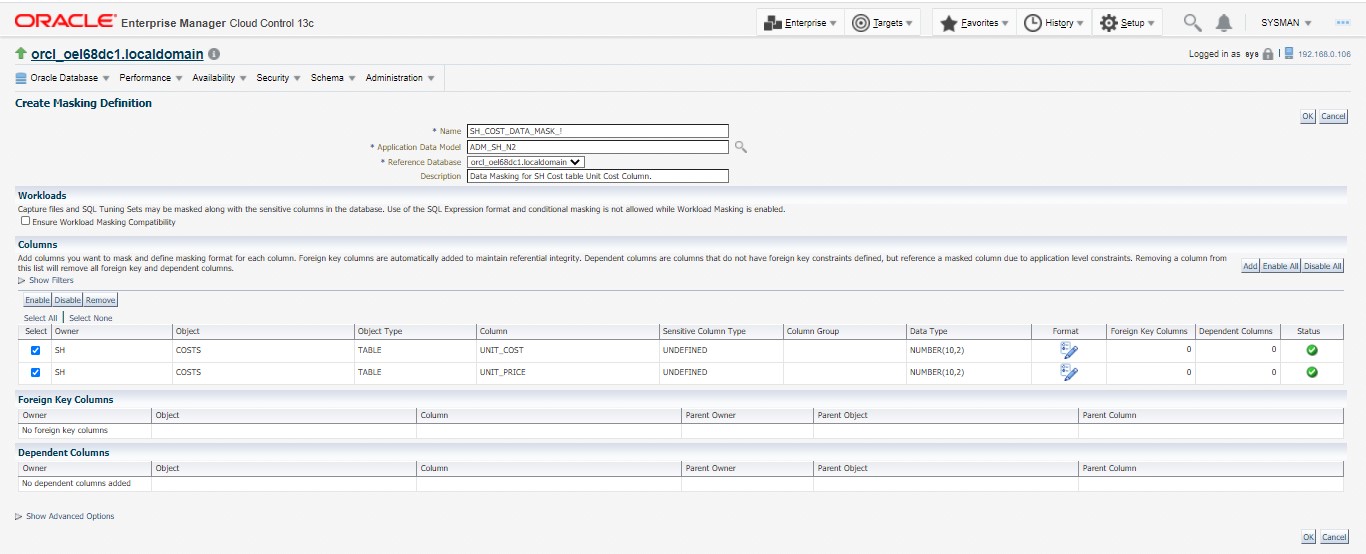 Tapas Karmakar Database Consultant.: Oracle Data Masking configuration ...