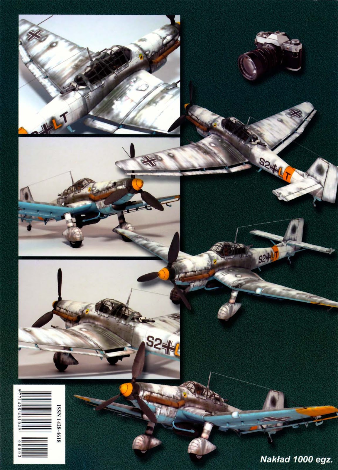 Amantes da Aviação: JU-87 D3 Stuka Força Aérea Alemã (GPM) Escala 1/33