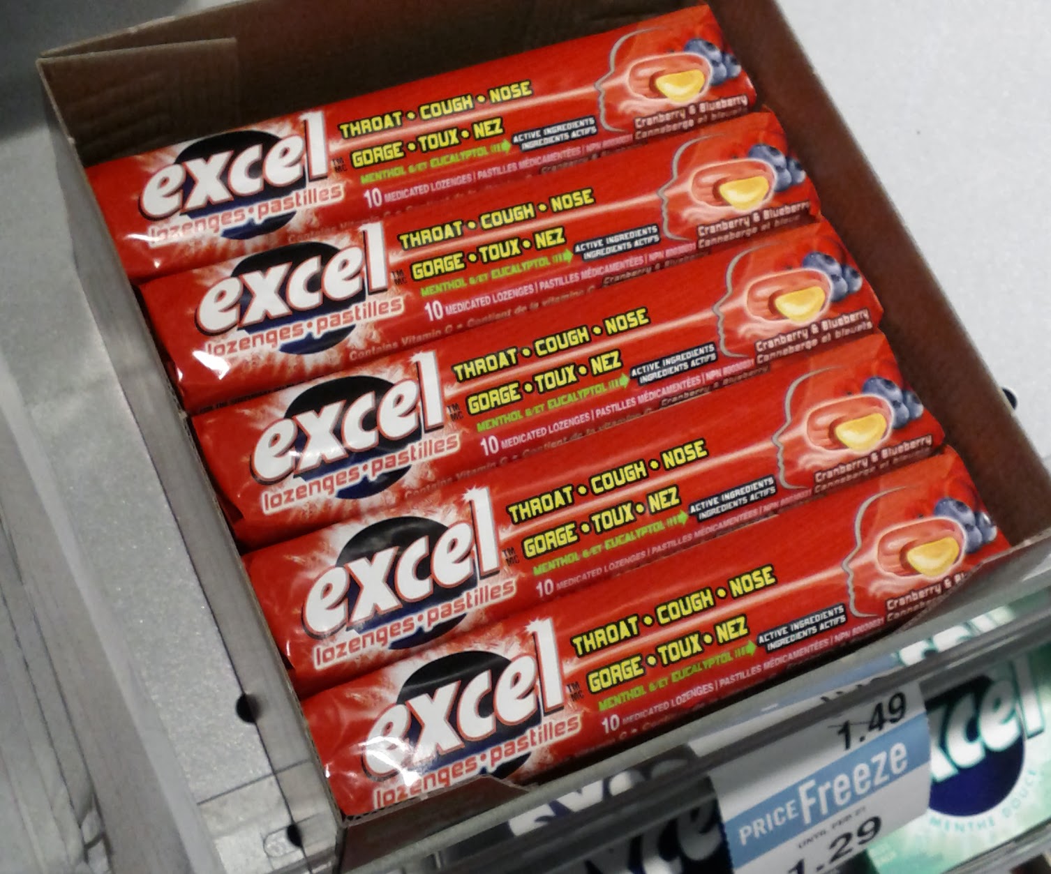 Toronto things: Toronto Products: Excel Throat Cough Nose Lozenges at ...