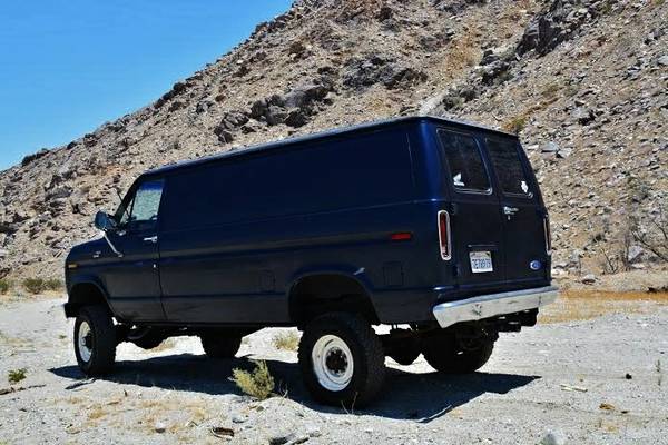 1989 Ford F350 Cargo 4X4 Van - 4x4 Cars