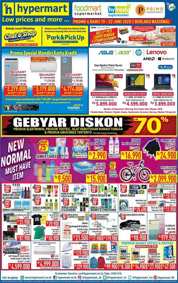 Promo Hypermart Diskon Heboh CUCI GUDANG Hingga 70% Periode 19 - 22 ...