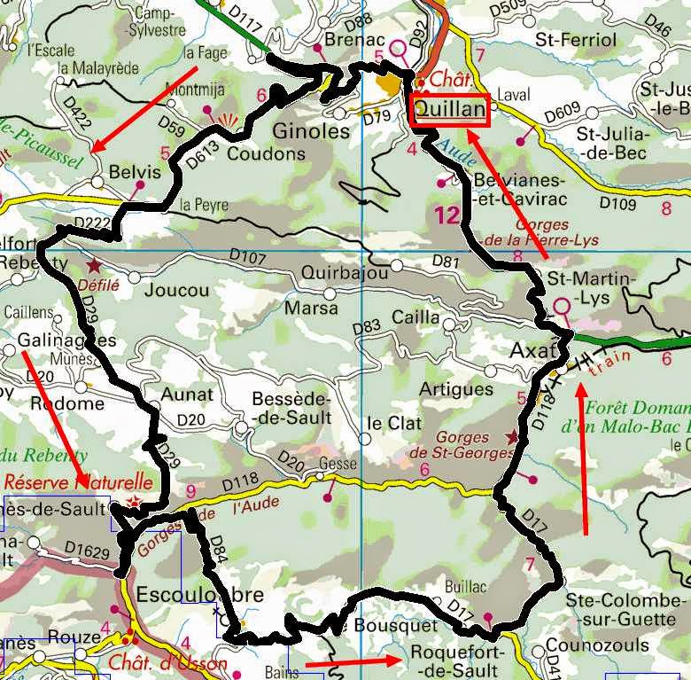 Chez Georges: RANDO DE QUILLAN