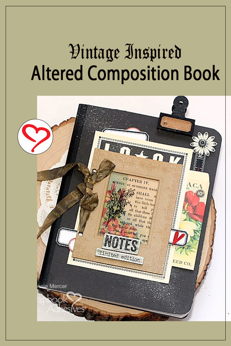 crafty goodies: A Composition Notebook re-make with Scrapbook Adhesives ...
