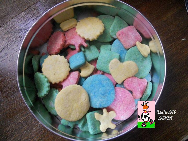 RECETAS TANIA: GALLETAS DE COLORES