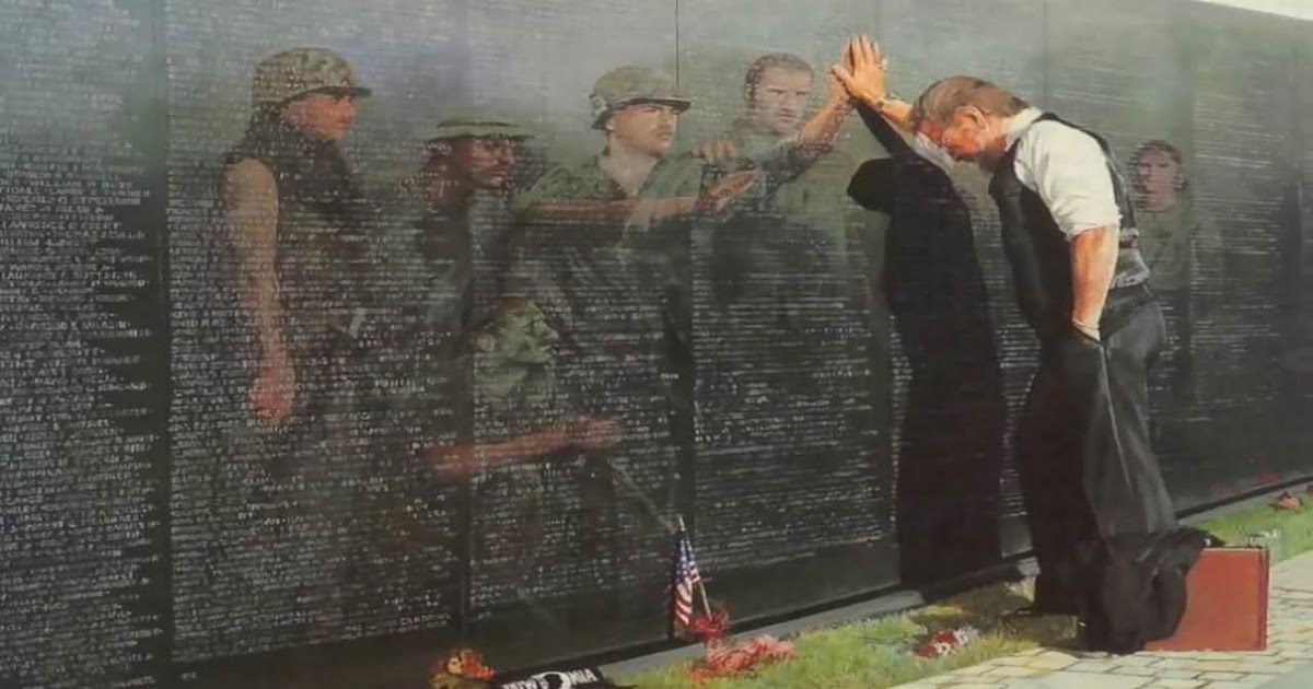 Vietnam War Memorial Painting Lee Teter