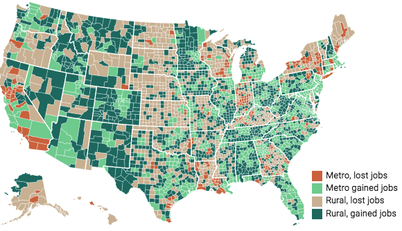 The Rural Blog: Rural job growth continued to lag urban areas in the ...