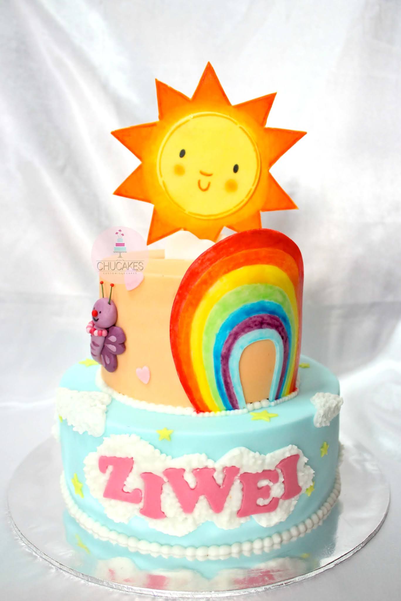CHUCAKES : Sun / Sunshine & Rainbow Cake