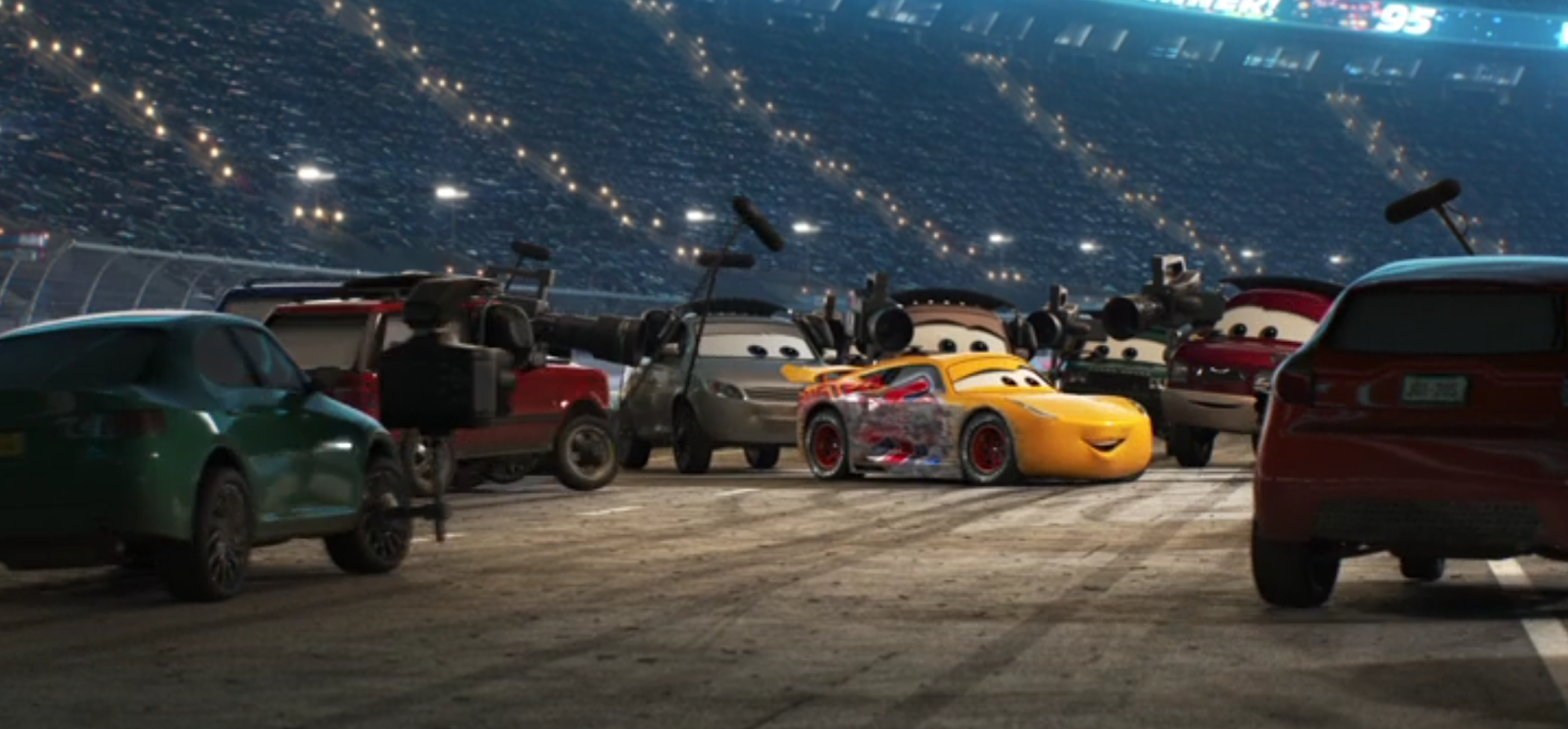 Dan the Pixar Fan: Cars 3: Track Damage Cruz Ramirez
