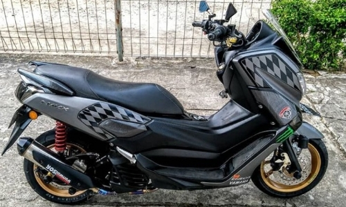 Modifikasi Nmax Hitam, Putih dan Abu Abu Terbaru 2020 - Dudungmaman07