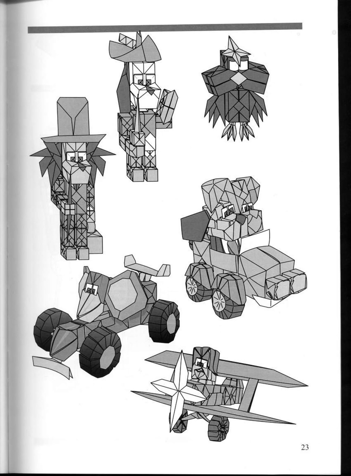 Origami Cartoon 4 Original - Ruby Book Origami