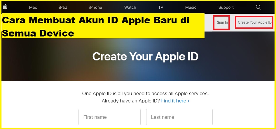 Cara Membuat Akun ID Apple Baru di Semua Device - CalonPintar.Com