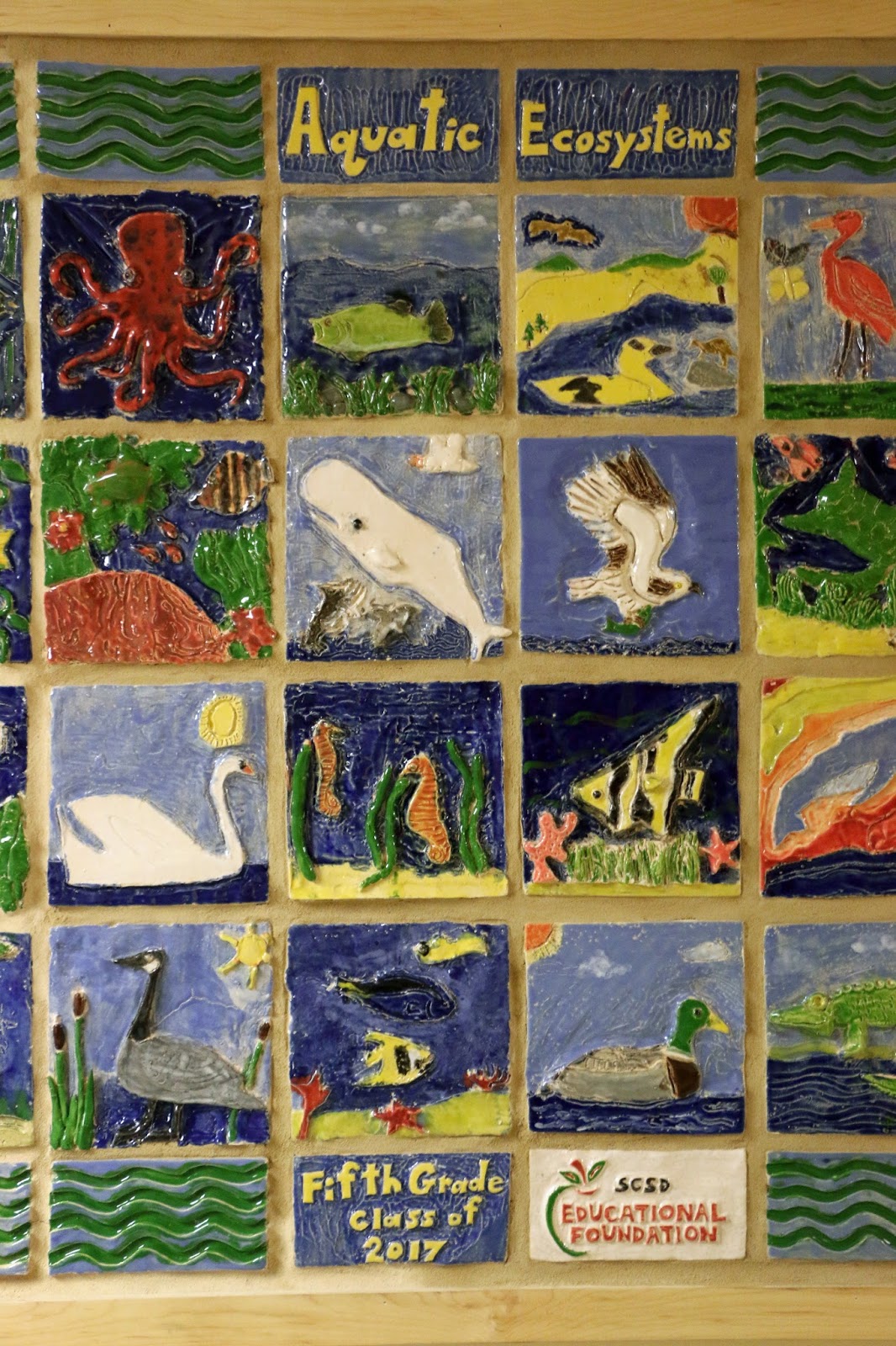 Salem Hyde Artroom : Art in Ecosystems Tile Mural