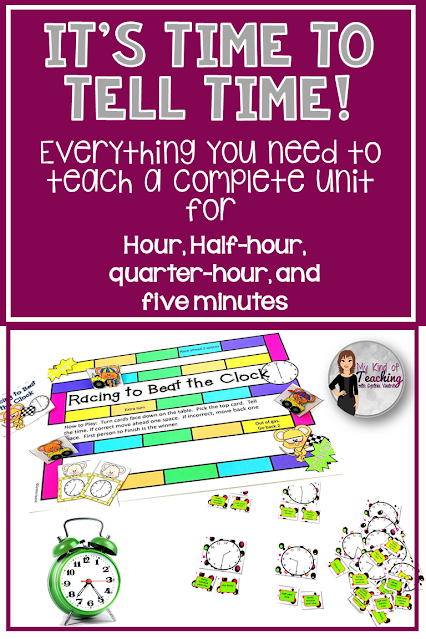 My Kind of Teaching: Telling Time to the Hour, Half Hour, Quarter Hour ...