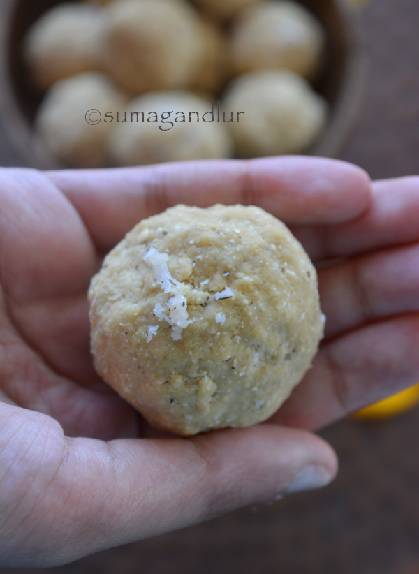 Veggie Platter: Thambittu Unde / Hurigadale Thambittu