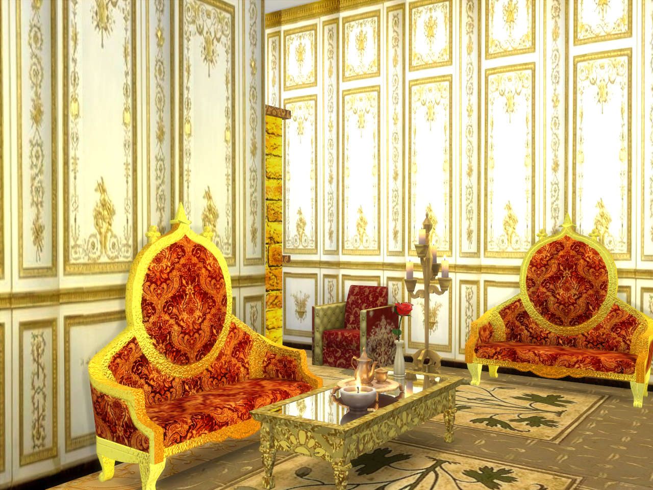 Anna Quinn Stories: Gilded Golden & Black Panels For Your Walls