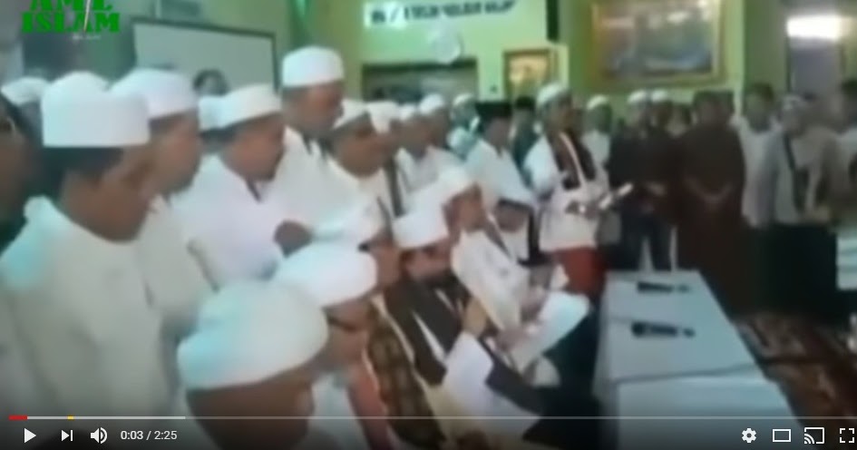 Allahu Akbar Ulama Dan Habaib Jawa Timur Deklarasikan Dukungan Untuk