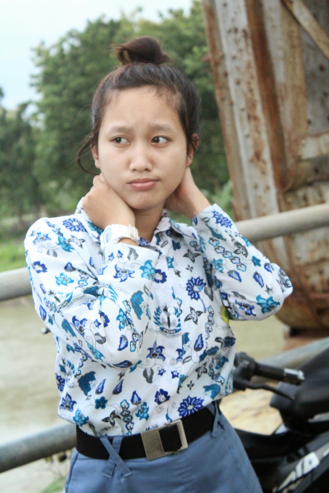 model anak sekolah "belajar jadi model"