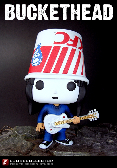Loosecollector Custom Figures Archive: Buckethead (Funko POP style)