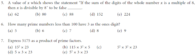 Factors and Multiples multiple choice Questions Learn Mathematics Online