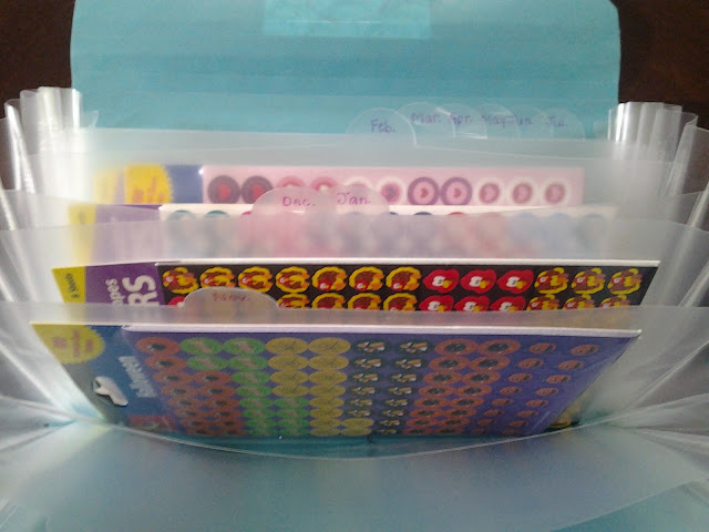 Spotted in First Grade: Monday Made It....Sticker Filer and A Flip Book