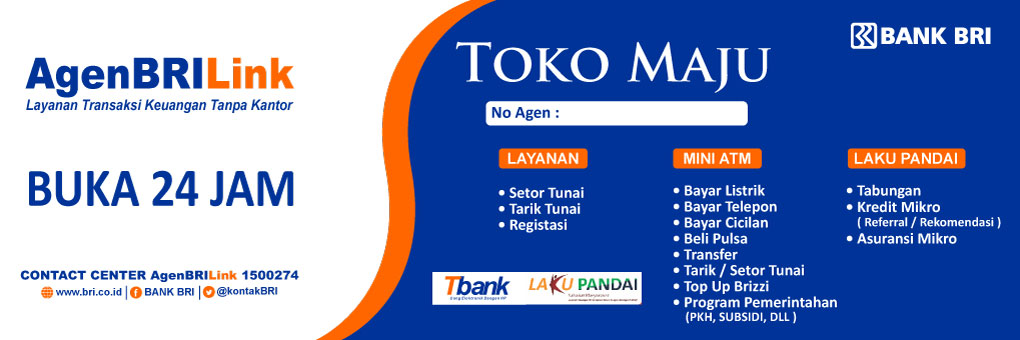 Download Template Baner Agen BRI Link Format AI - Masvian
