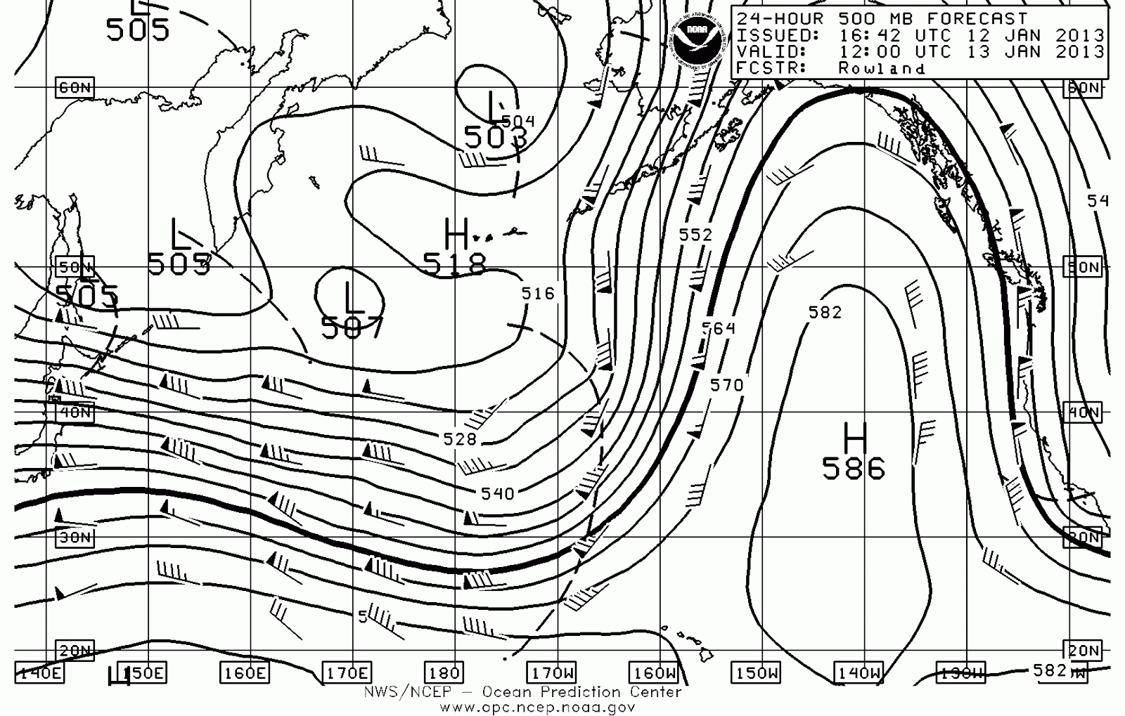 David Burch Navigation Blog: A Real OMG Omega Block over the E. Pacific