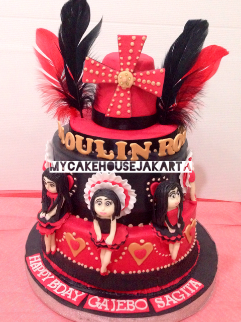 Mycakehouse: Moulin Rouge Themed Cake