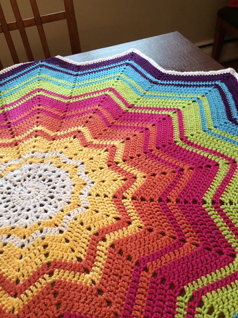 Beginners Round Ripple Crochet Pattern