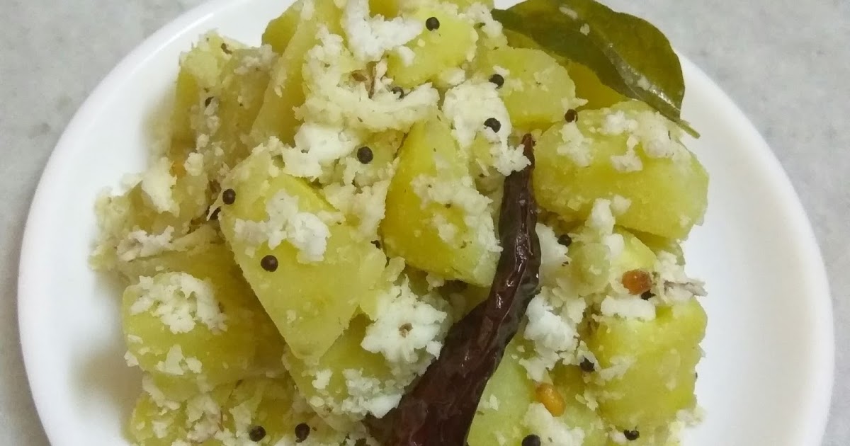 Cooking With Geetha: Konkani Style Sweet Potato Stir Fry / Kananga Upkari.