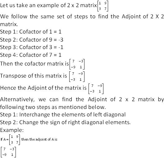 Matrix- Cofactor and Adjoint | Math Tutoring