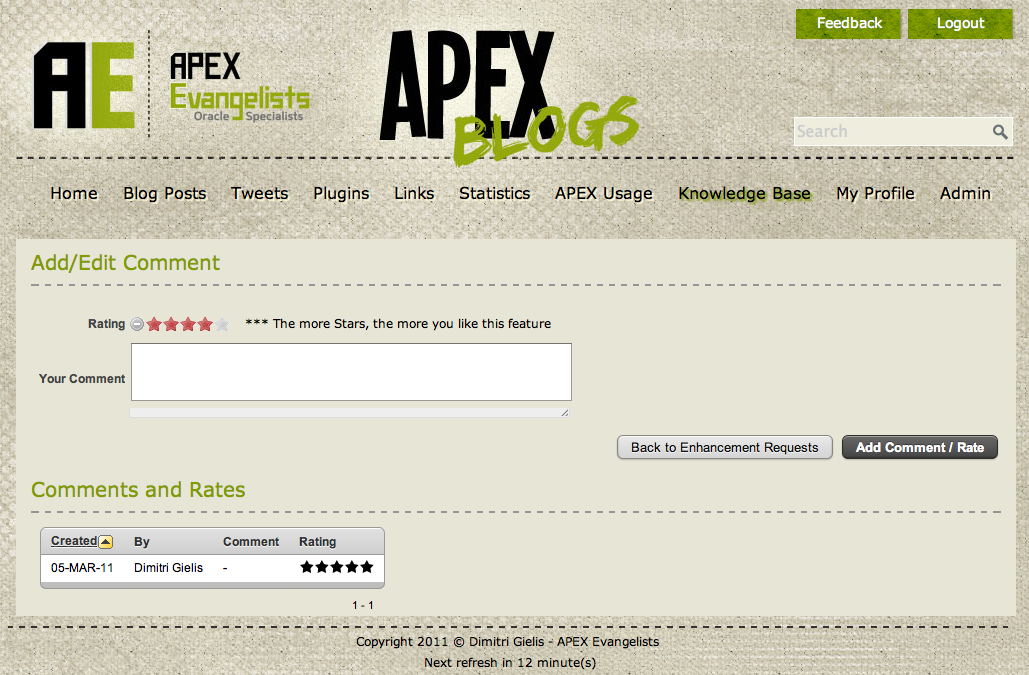 Dimitri Gielis Blog Oracle Application Express Apex Call To The Apex Community Apex