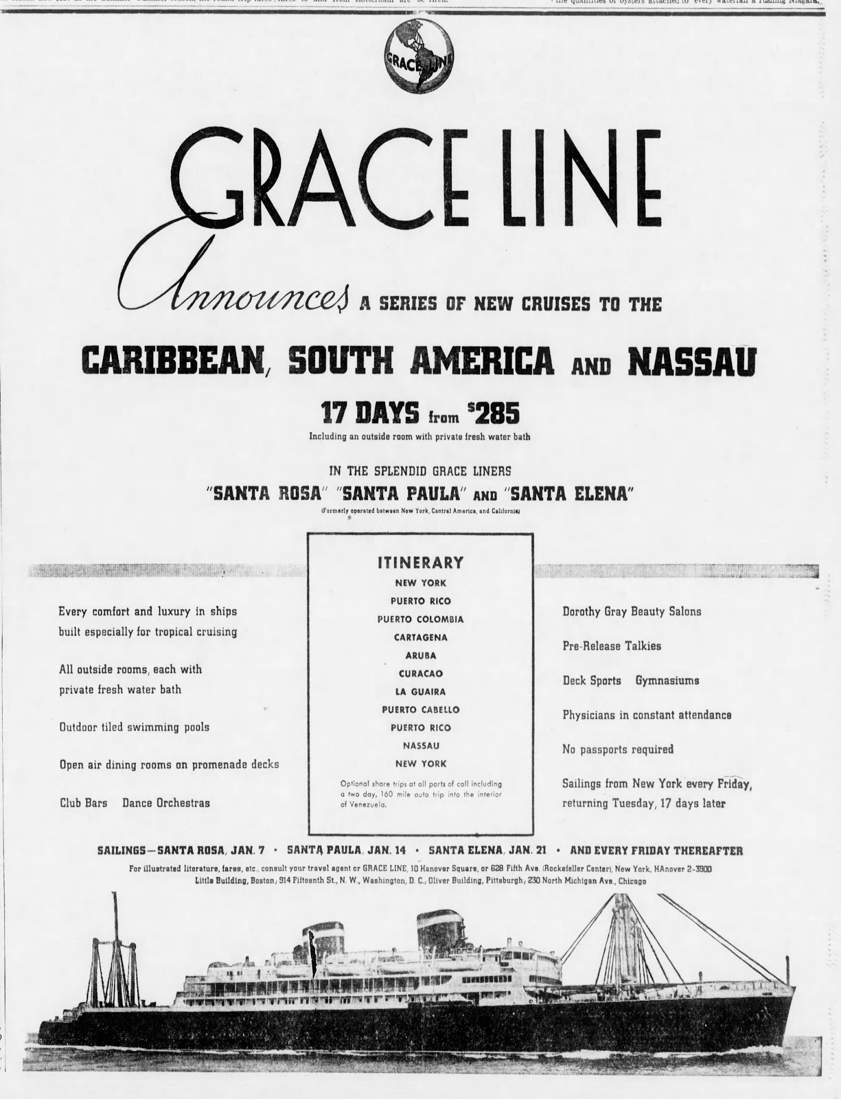 Wanted On Voyage: RED "D" LINE TO THE SPANISH MAIN: U.S.M.S. CARABOBO