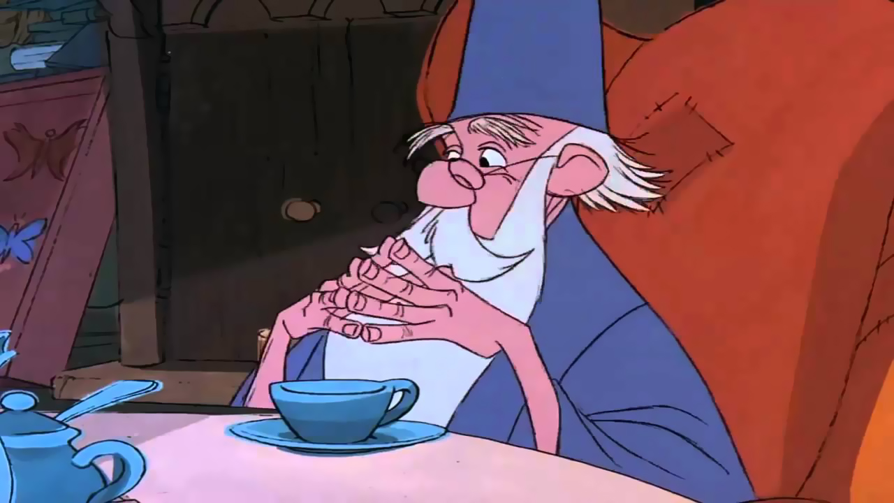 Merlin em A Espada Era a Lei