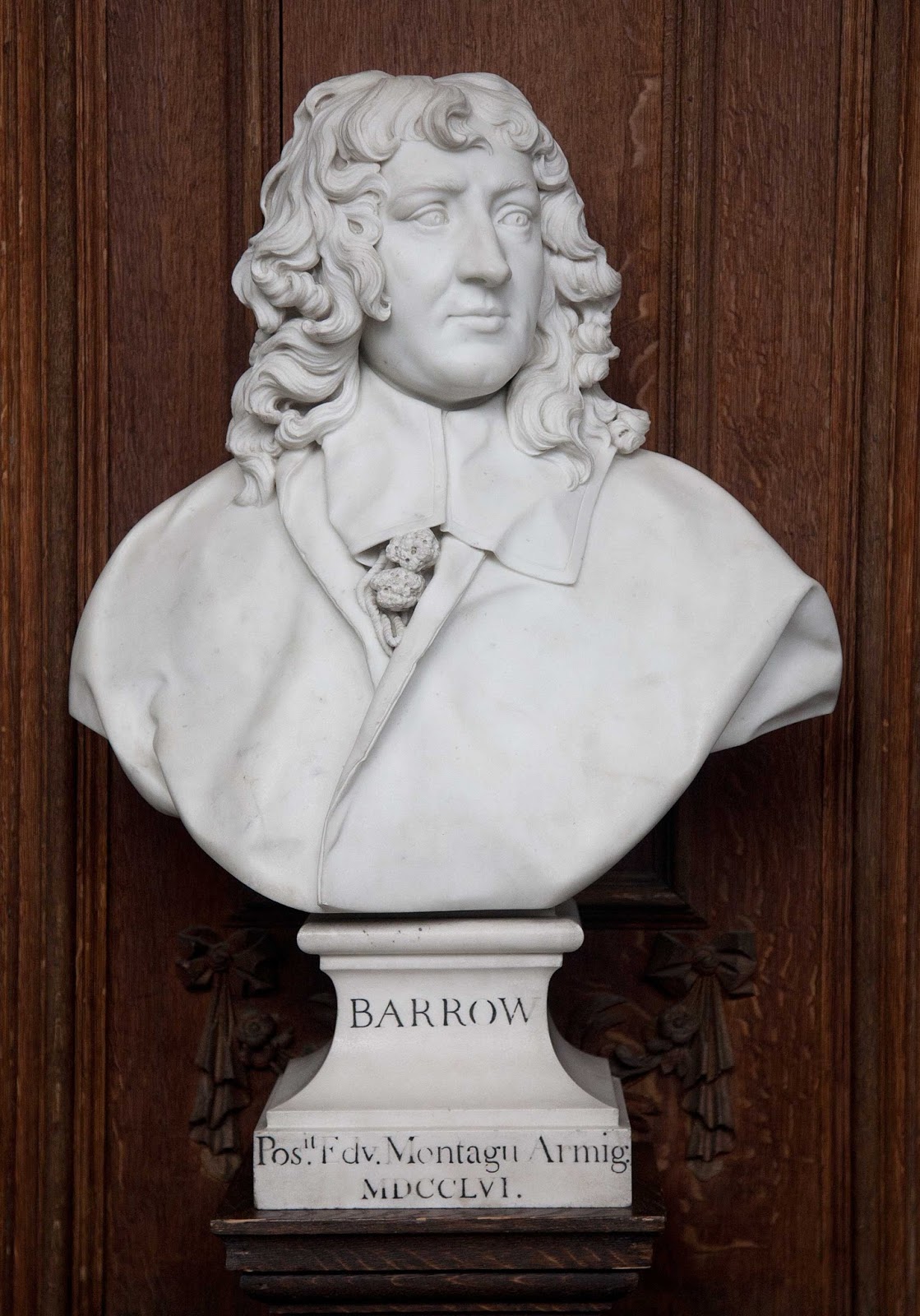Bath, Art and Architecture: Bust of Isaac Barrow in the Wren Library ...