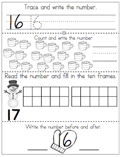 Kroger's Kindergarten: January Morning Work