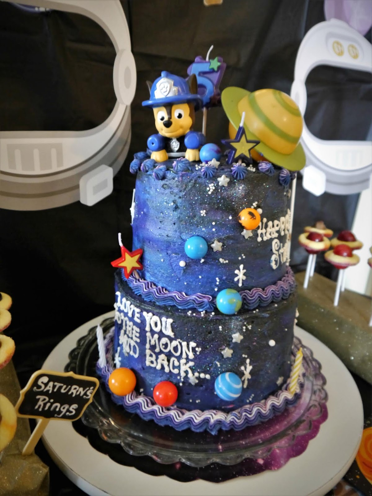 Suzy Homefaker: Galaxy Cake with Planets inside!! Solar System Birthday ...