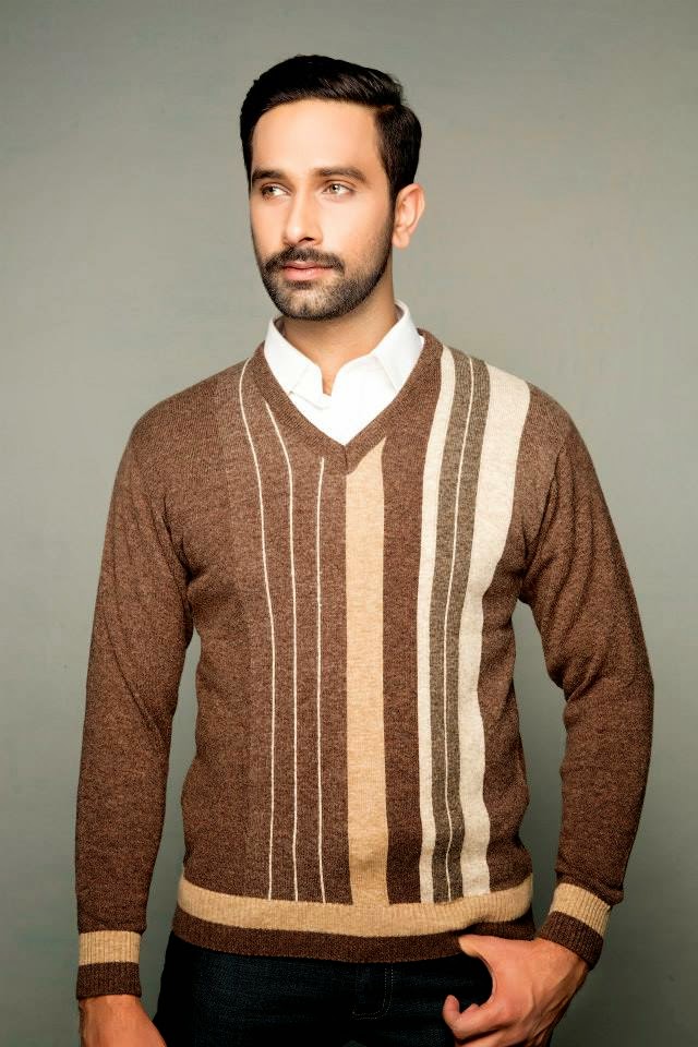 Bonanza Satrangi Mens Sweater Collection Winter 2014 - Fashion and Style