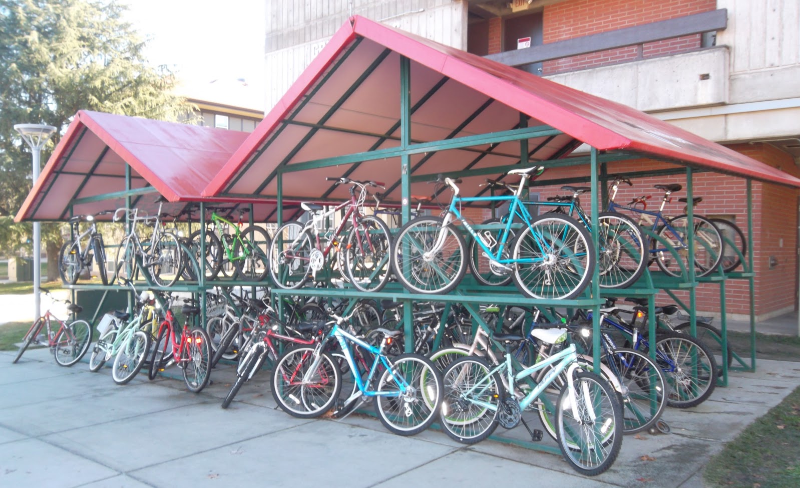 Librarian on a Bicycle: What’s my ‘wave’? A double-decker bicycle rack