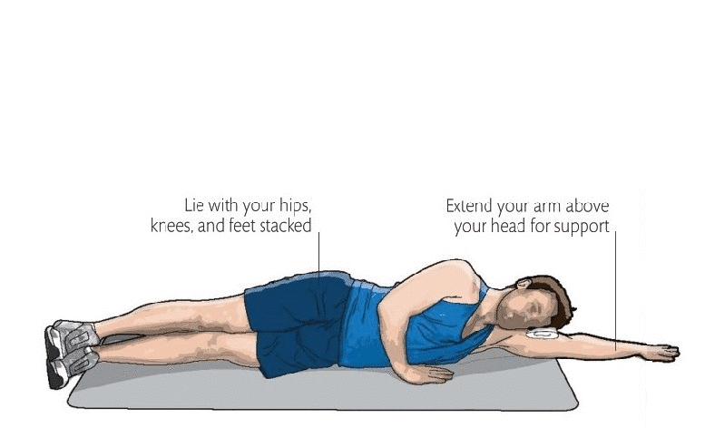 SIDE-LYING LEG RAISE EXERCISE