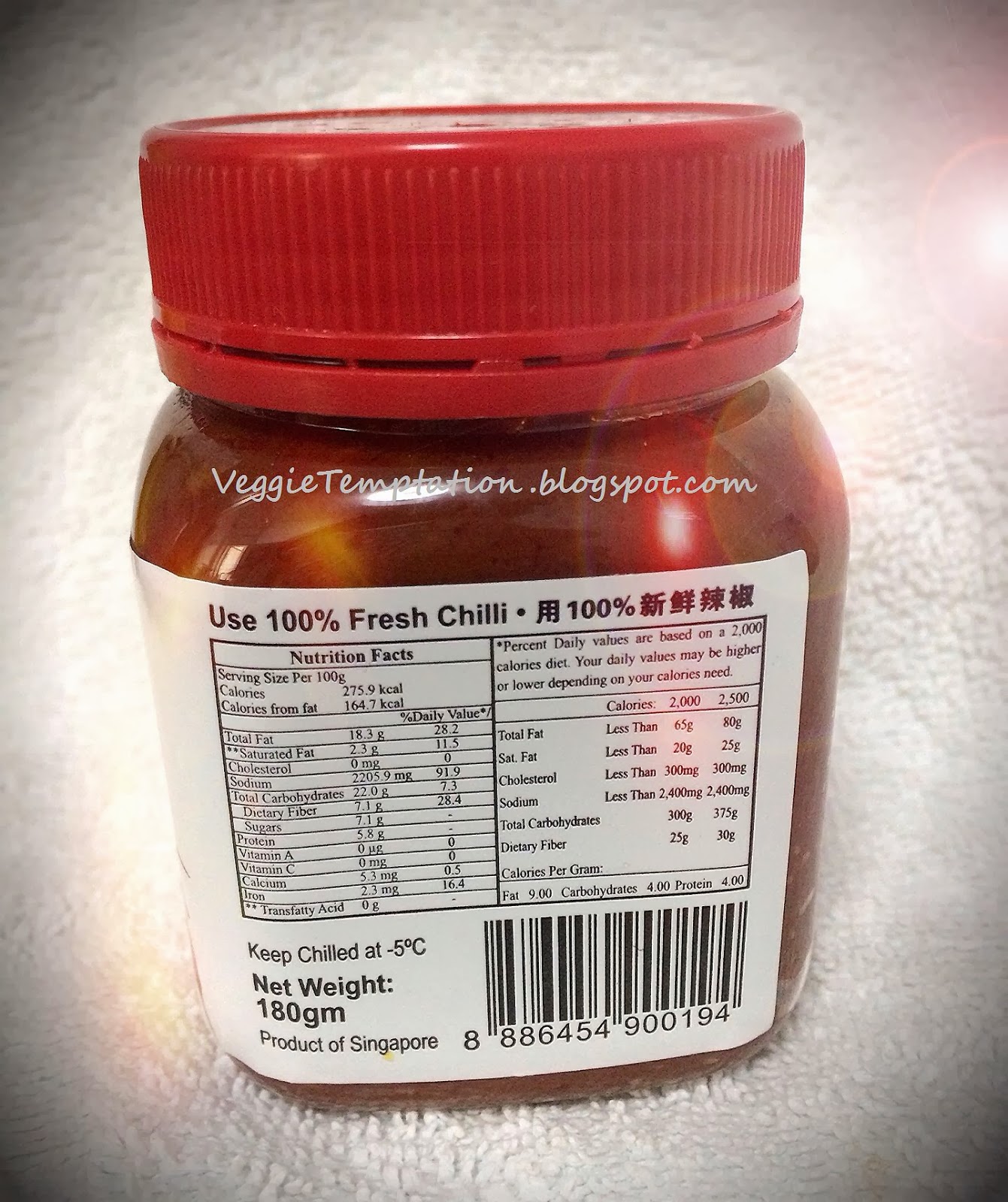♥ Veggie Temptation: ♂ Vegetarian Belachan Chilli - Where To Buy?