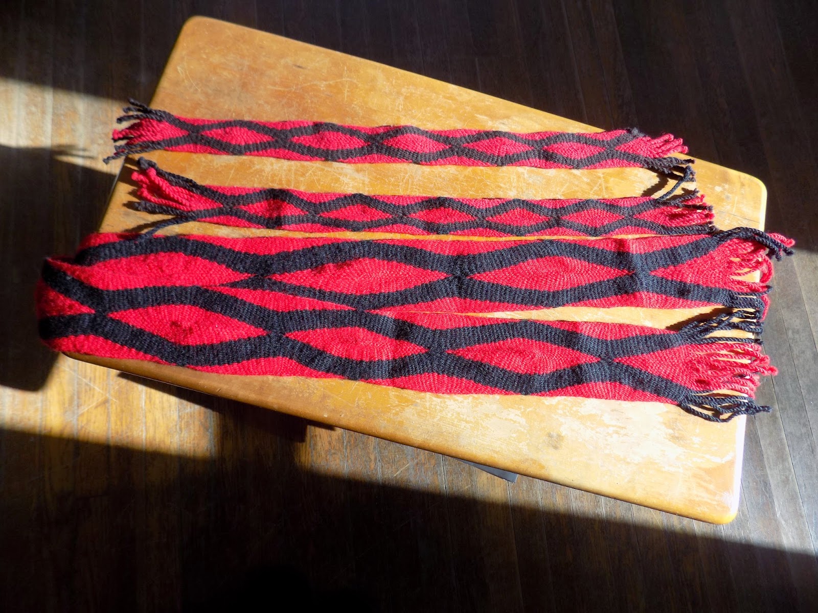 Finger Woven Belt and Garters