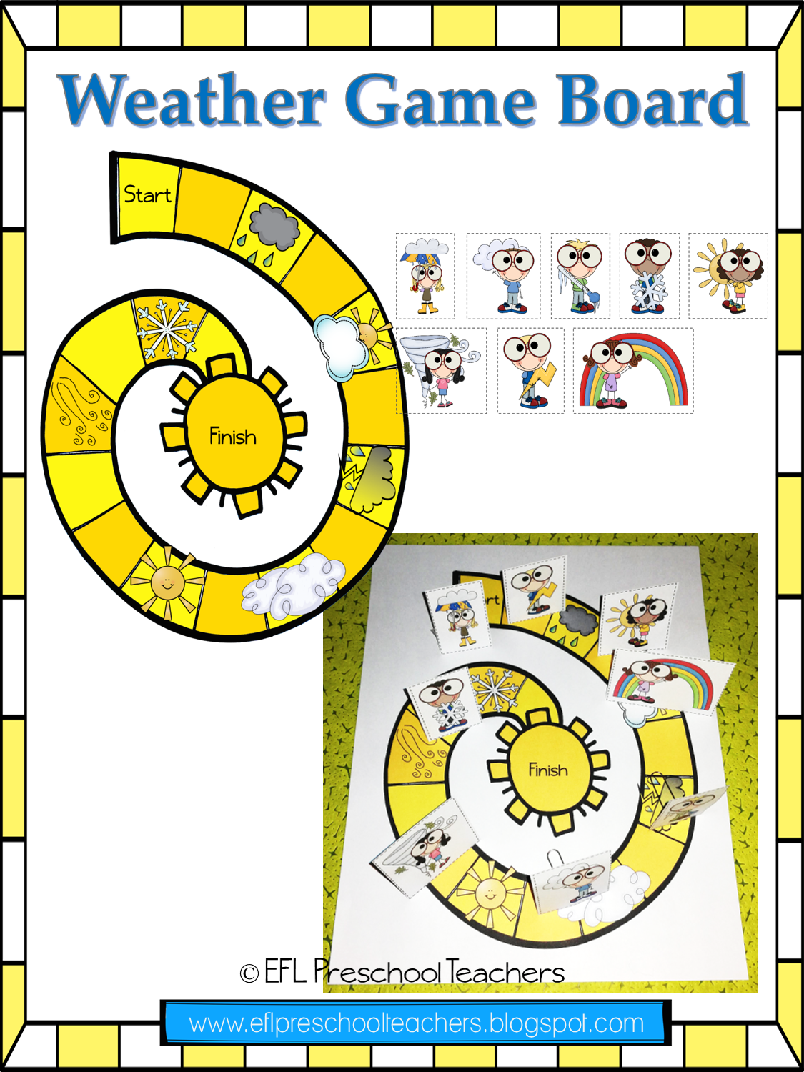 ESL/EFL Preschool Teachers: Weather Unit Resources for Preschool ESL