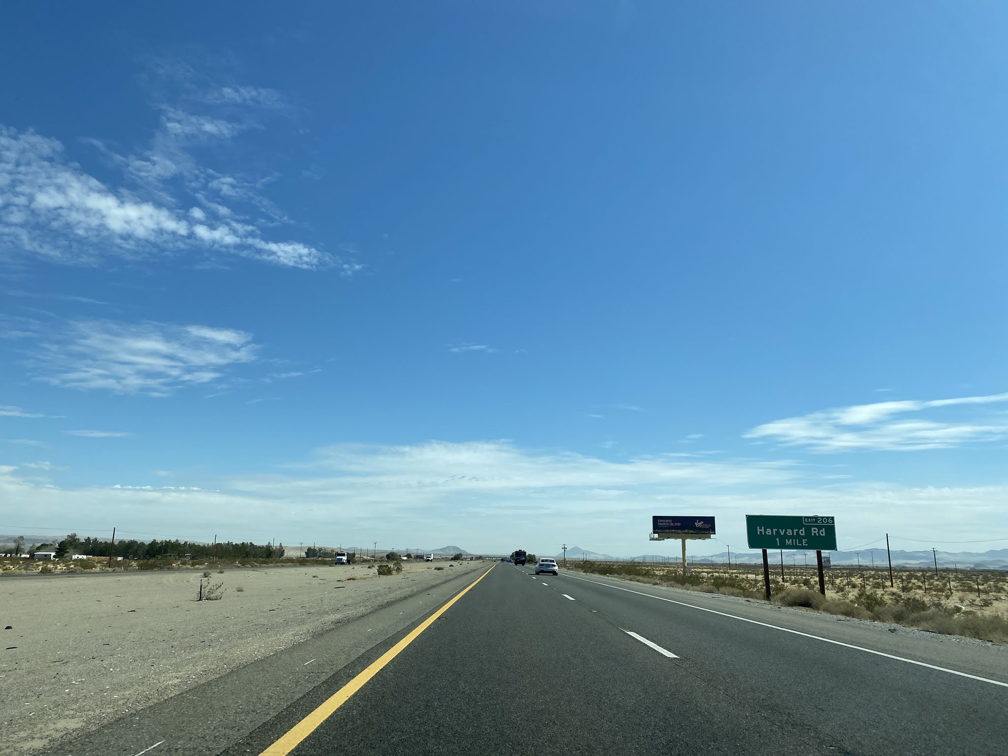 Interstate 15; the Mojave Freeway from Barstow to the Nevada State Line