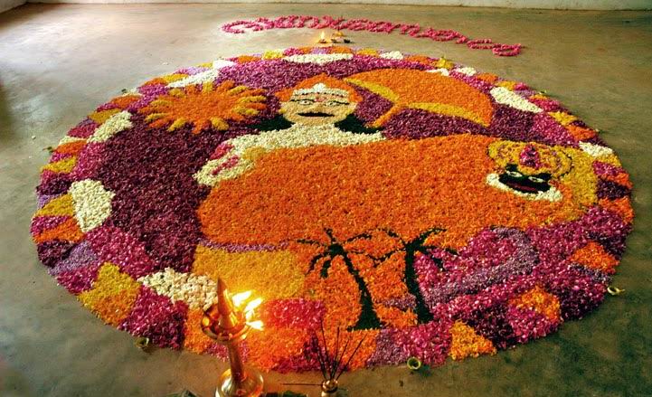 5 Beautiful Onam Pookalam Photos - Floral Designs 2017 | Hindu ...
