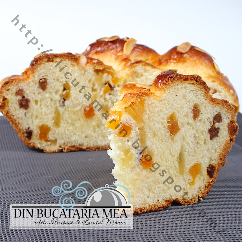 Din bucătăria mea: Cozonac cu fructe confiate