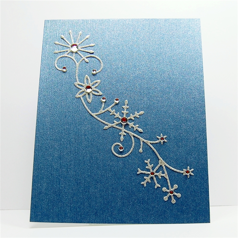 Capadia Designs: Simple Snowflake Swirl Card